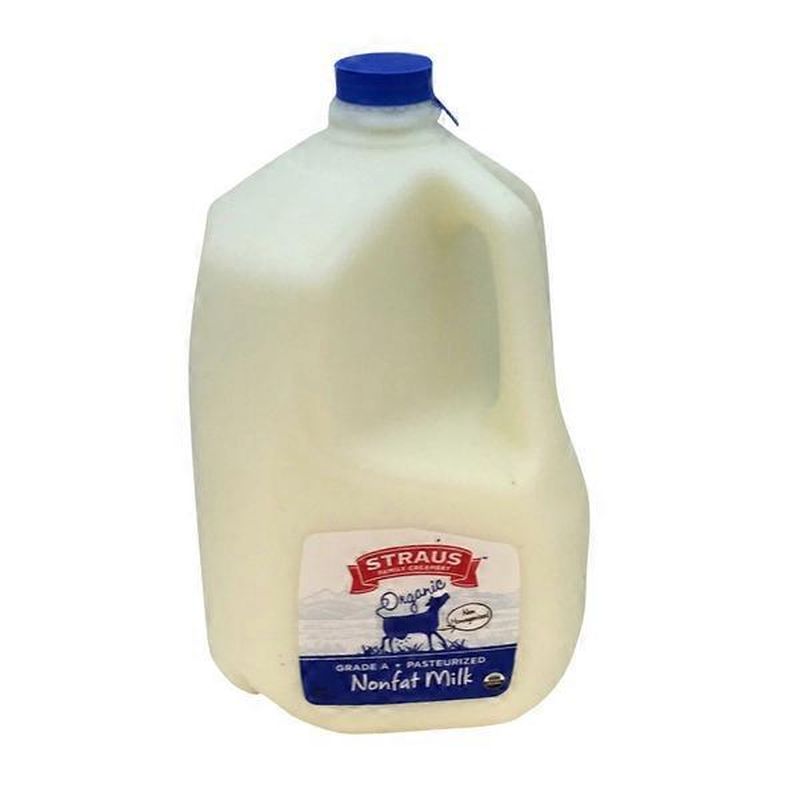 Straus Family Creamery Organic Nonfat Milk (1 gal) - Instacart
