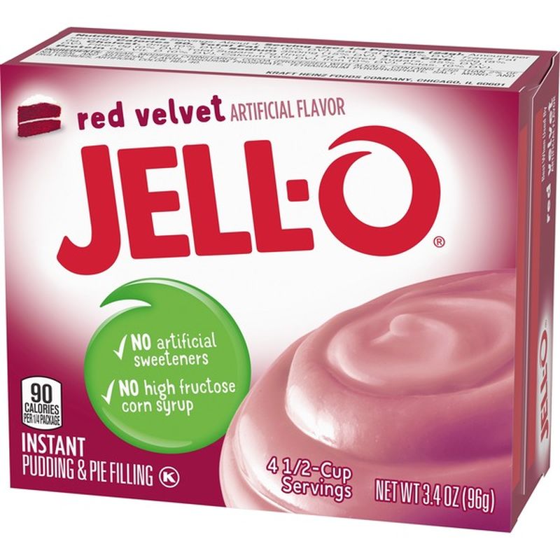 Jell-O Red Velvet Instant Pudding Mix (96 g) - Instacart