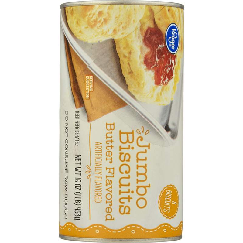 Kroger Biscuits, Butter Flavored, Jumbo (8 each) - Instacart