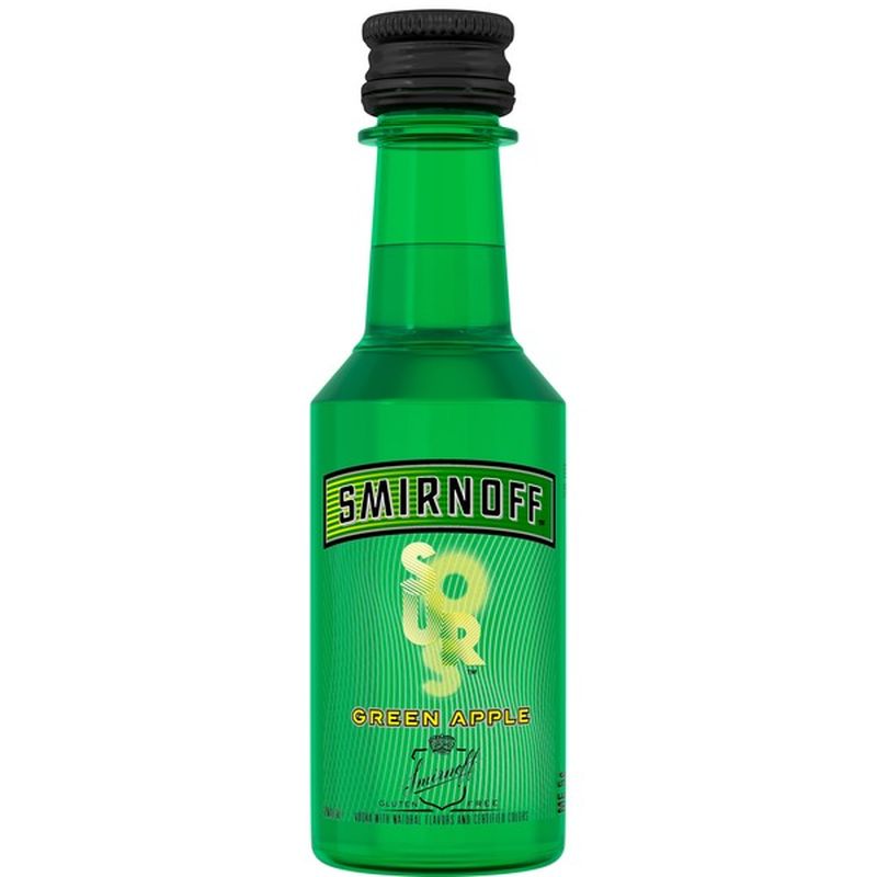Smirnoff Sours Green Apple (Vodka Infused with Natural Flavors) (50 ml ...