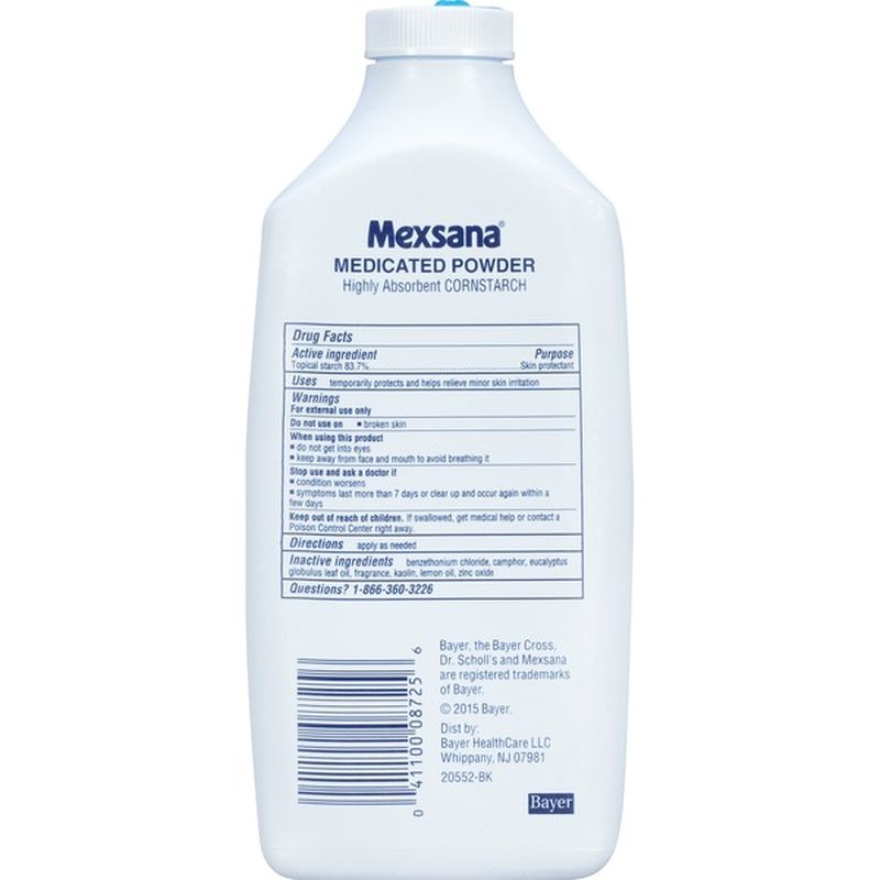 Mexsana Absorbent Cornstarch Medicated Powder (11 oz) - Instacart