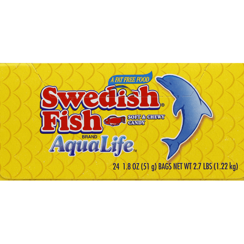 Swedish Fish Candy, Soft & Chewy, Aqua Life (24 each) Delivery or ...