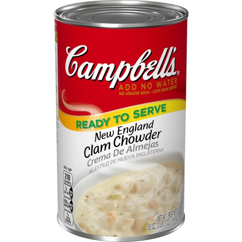 Campbell's® New England Clam Chowder (50 oz) - Instacart