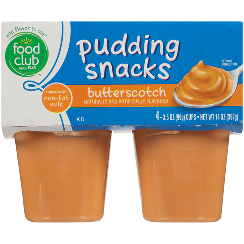 Food Club Butterscotch Pudding Snacks (14 oz) - Instacart