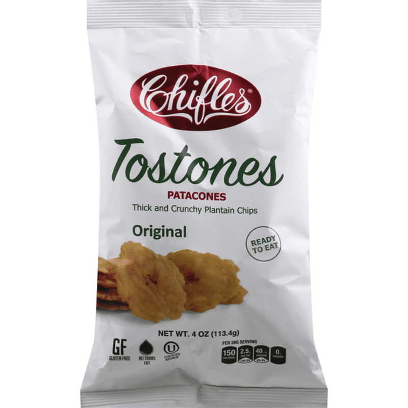 Chifles Plantain Chips, Tostones, Original (4 oz) - Instacart