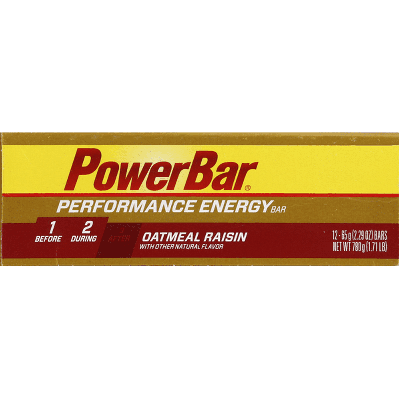 PowerBar Energy Bar, Oatmeal Raisin (2.29 oz) - Instacart