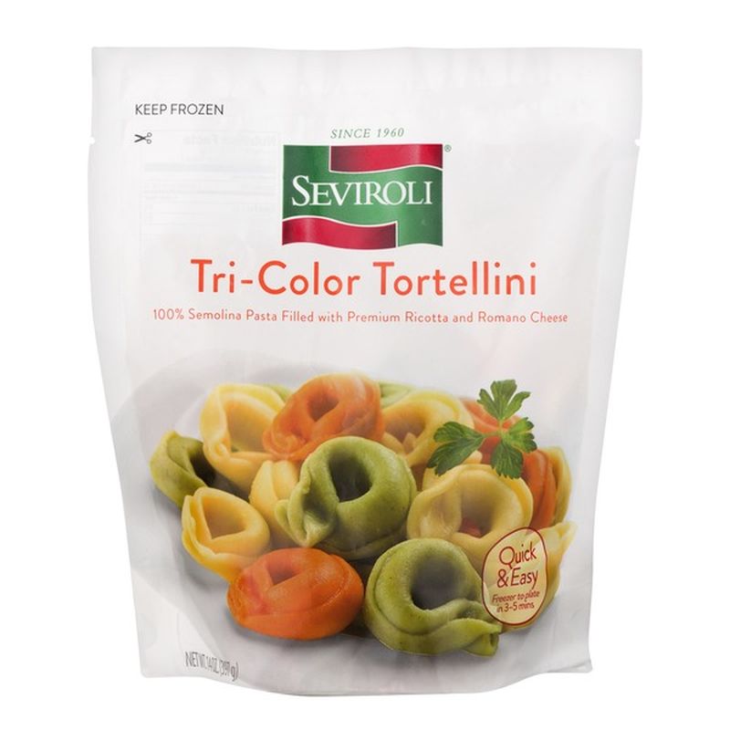 Seviroli Tortellini, Tri-Color, Three Cheese (16 oz) - Instacart