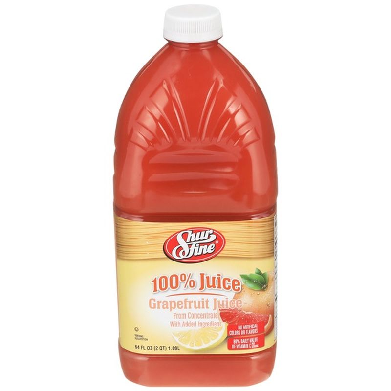 Shurfine 100% Grapefruit Juice From Concentrate (64 fl oz) - Instacart