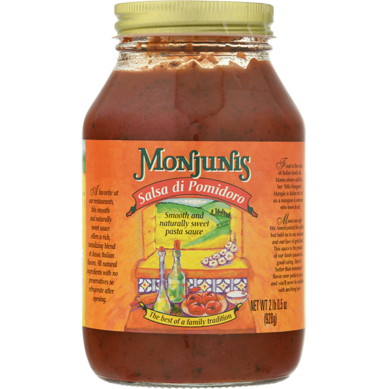 Monjunis Salsa Di Pomidoro (32.5 oz) - Instacart