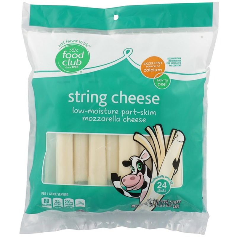 Low-Moisture Part-Skim Mozzarella String Cheese (24 oz) - Instacart