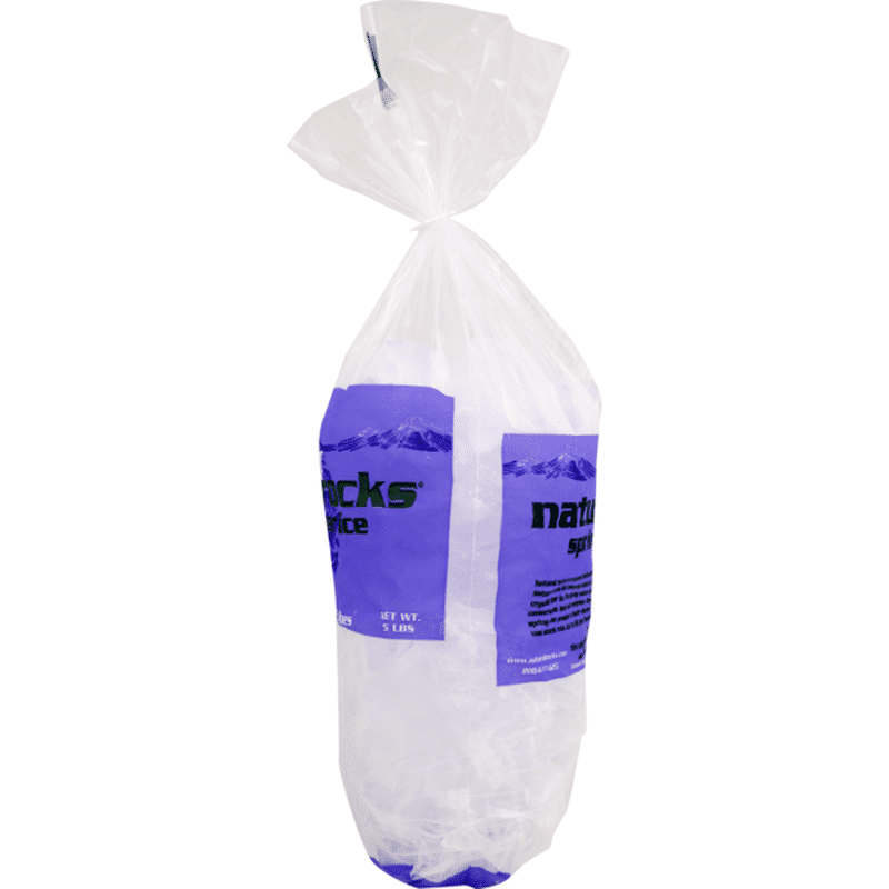 Natural Rocks Ice, Spring Water, Cocktail Style Cubes (5 lb) - Instacart