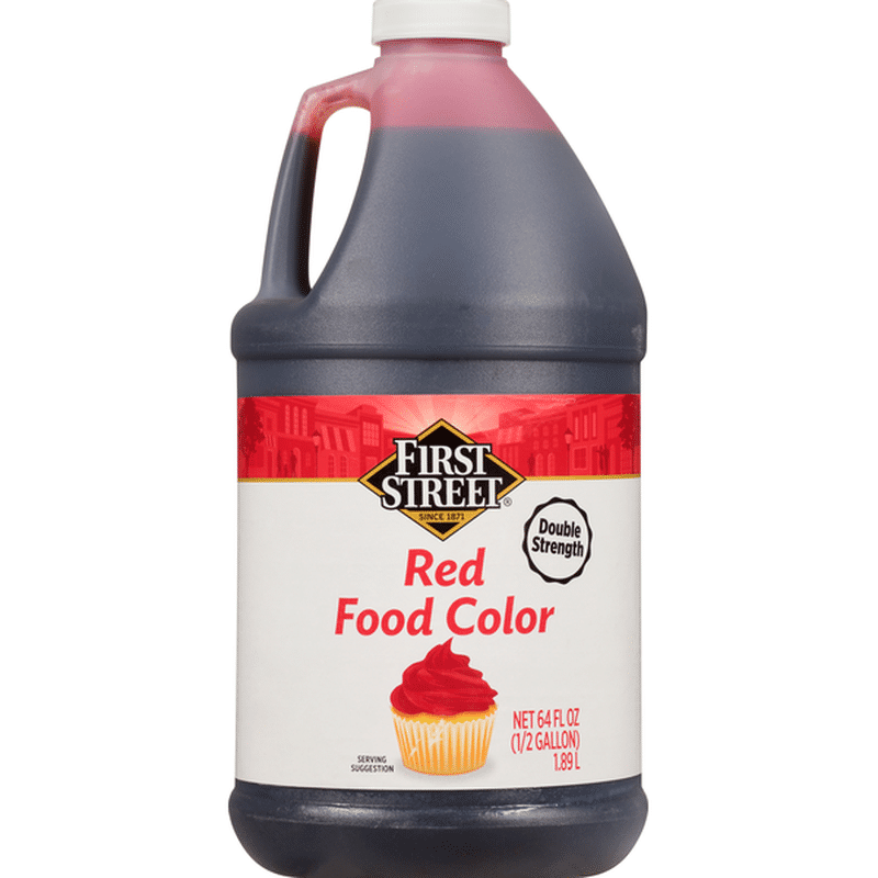 First Street Food Color, Red (64 oz) - Instacart