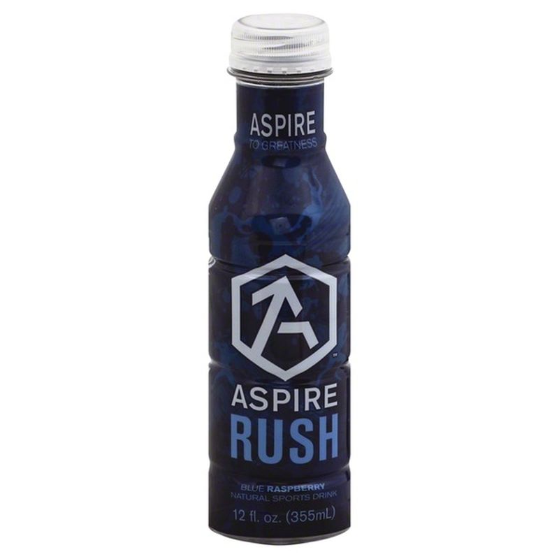 Aspire Rush Natural Sports Drink, Blue Raspberry (12 fl oz) - Instacart
