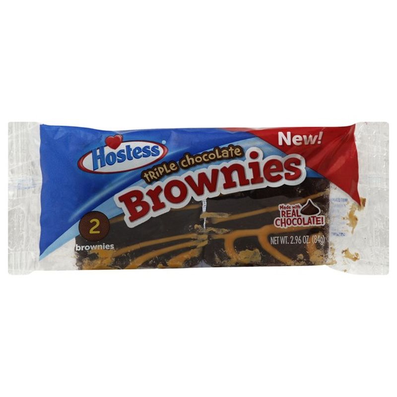 Hostess Brownies, Triple Chocolate (2.96 oz) - Instacart