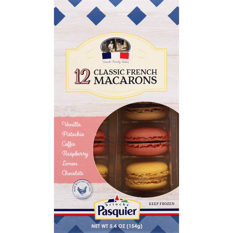 Brioche Pasquier Macarons, Classic French (12 each) - Instacart
