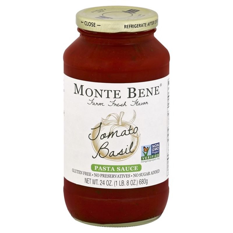 Monte Bene Pasta Sauce, Tomato Basil (24 oz) - Instacart