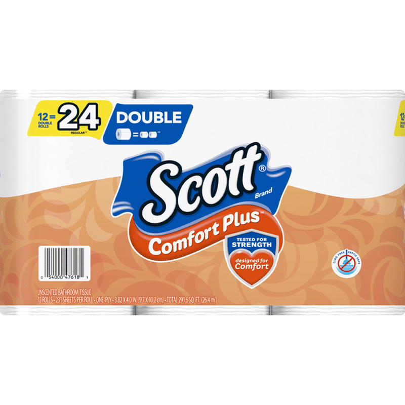 Scott ComfortPlus Toilet Paper (12 each) - Instacart