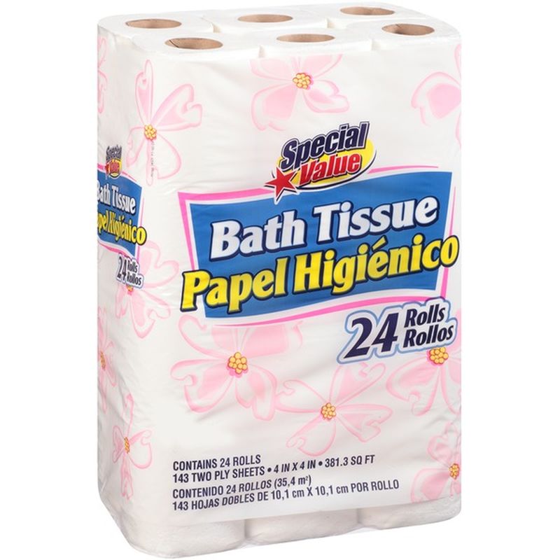 Special Value 2-Ply White Bath Tissue (24 ct) - Instacart