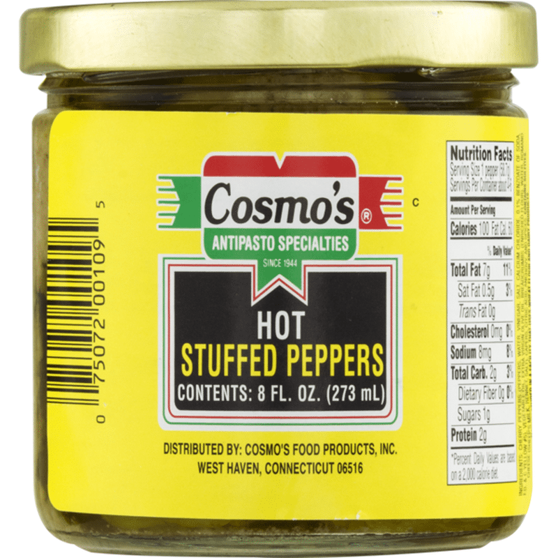 Cosmo's Hot Stuffed Peppers (8 fl oz) - Instacart