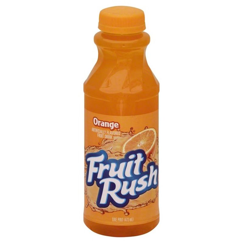 Fruit Rush Fruit Drink, Orange (1 pt) - Instacart