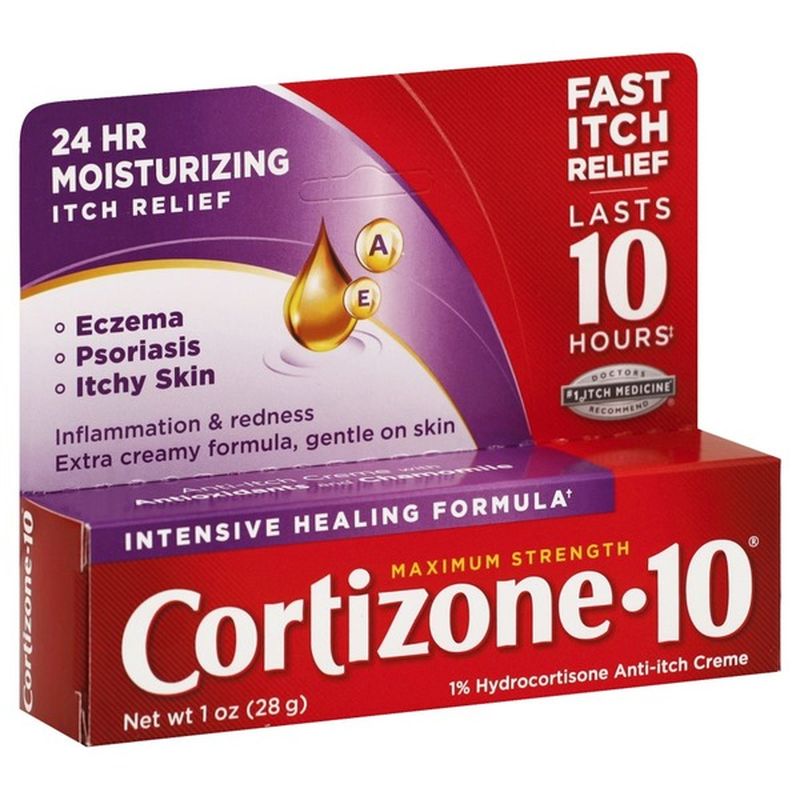 Cortizone-10 Anti-Itch Creme, Maximum Strength, Intensive Healing ...