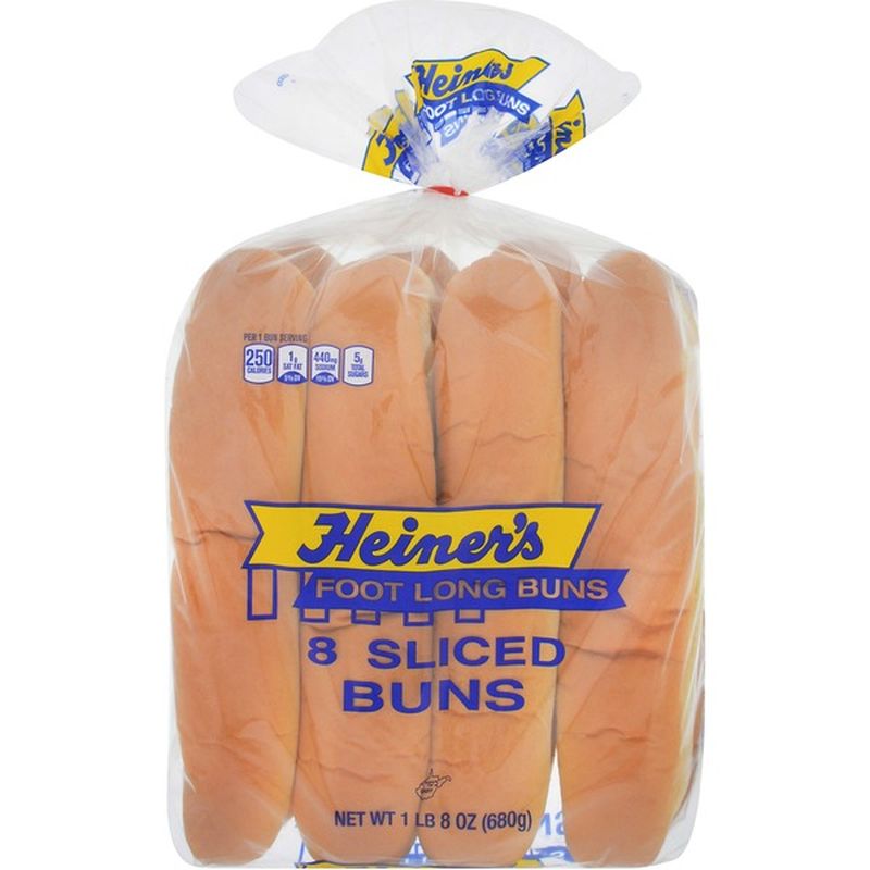 Heinen's Foot Long Sliced Buns (24 oz) - Instacart