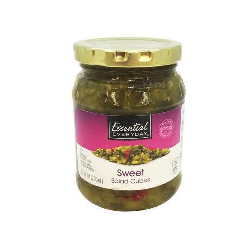 Essential Everyday Sweet Salad Cube Pickles (10 oz) - Instacart