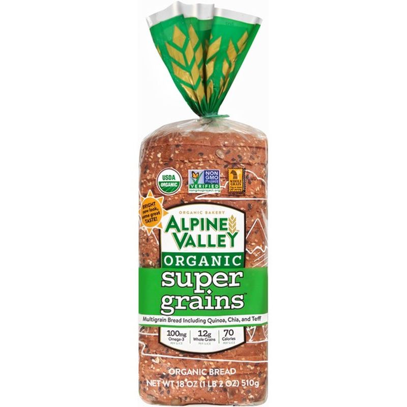 Alpine Valley Organic Super Grains Bread (510 g) - Instacart