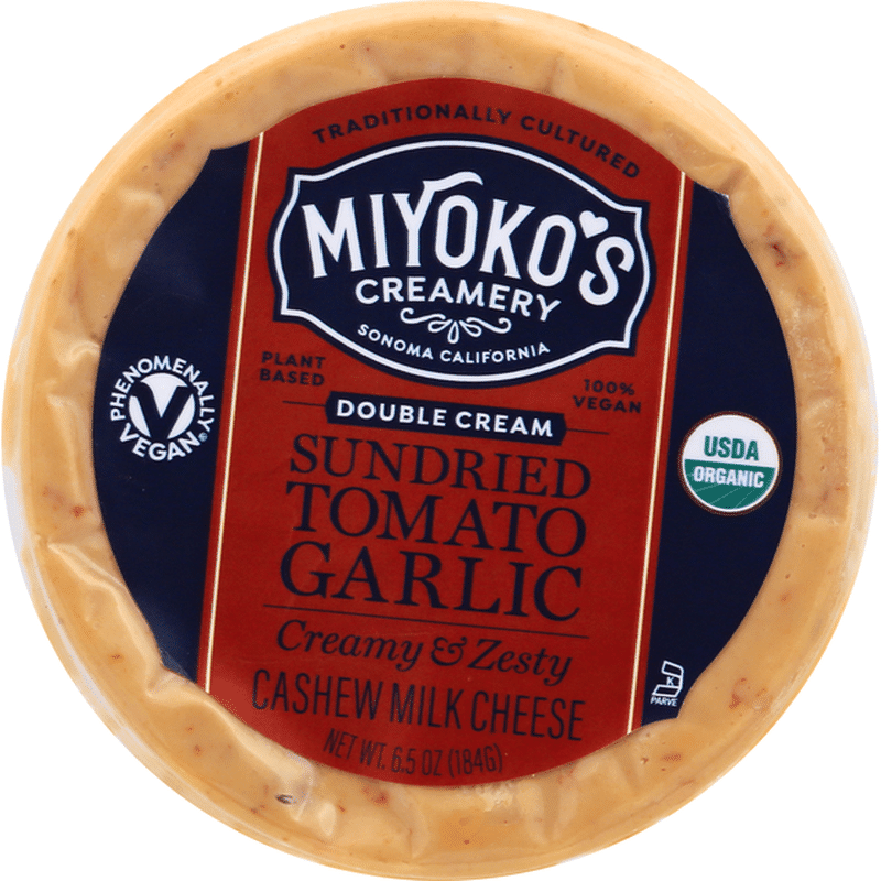 Miyoko's Creamery Cashew Milk Cheese, Sundried Tomato Garlic, Double ...