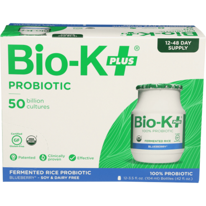 Bio K Plus Bio K Fermented Rice Probiotic Blueberry 12 Ct 98 G Instacart
