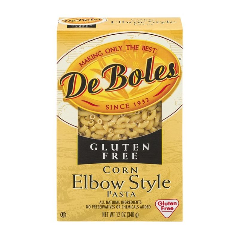 DeBoles Pasta, Gluten Free, Corn, Elbow Style (12 oz) - Instacart
