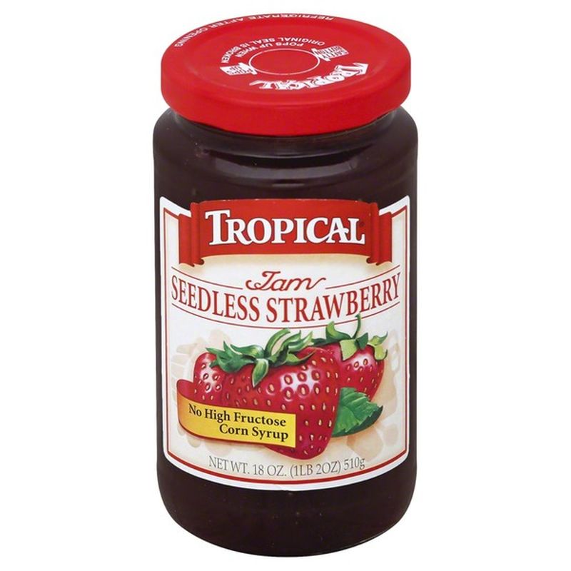 Tropical Jam, Strawberry, Seedless (18 oz) - Instacart