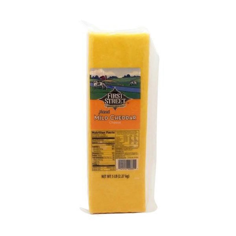 First Street Mild Cheddar Cheese (5 lb) - Instacart