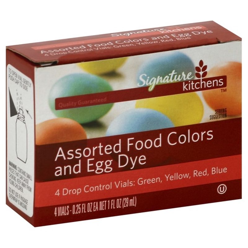 Signature Kitchens Assorted Food Coloring (0.25 fl oz) - Instacart