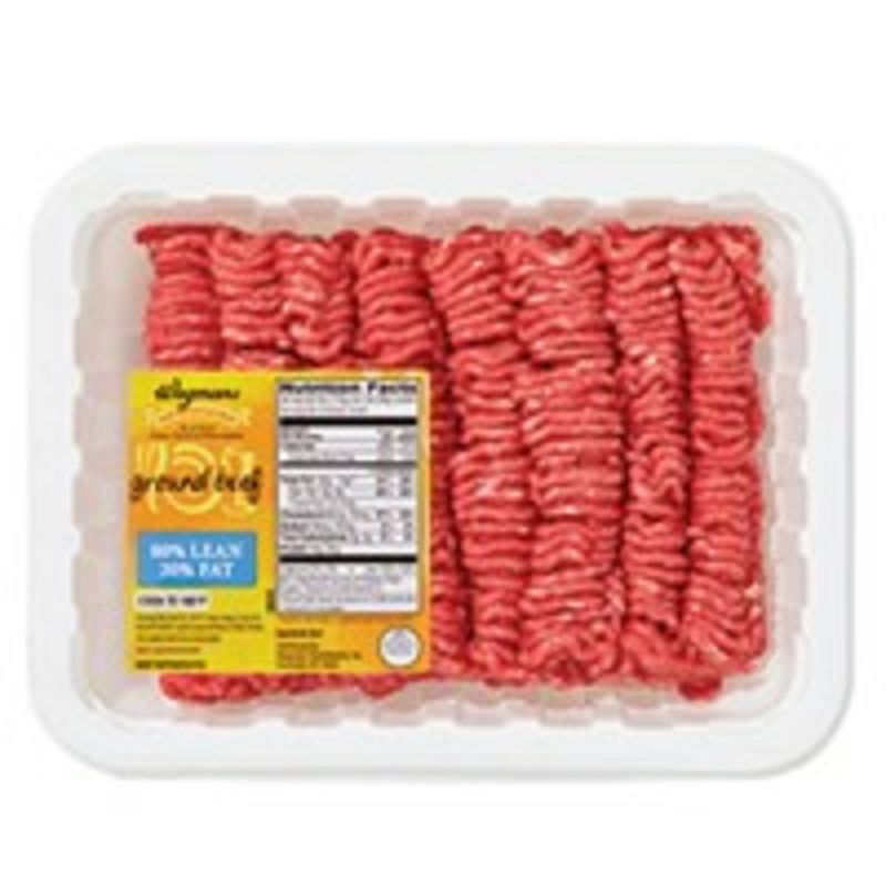 Wegmans 80% Lean 20% Fat Ground Beef (per lb) - Instacart