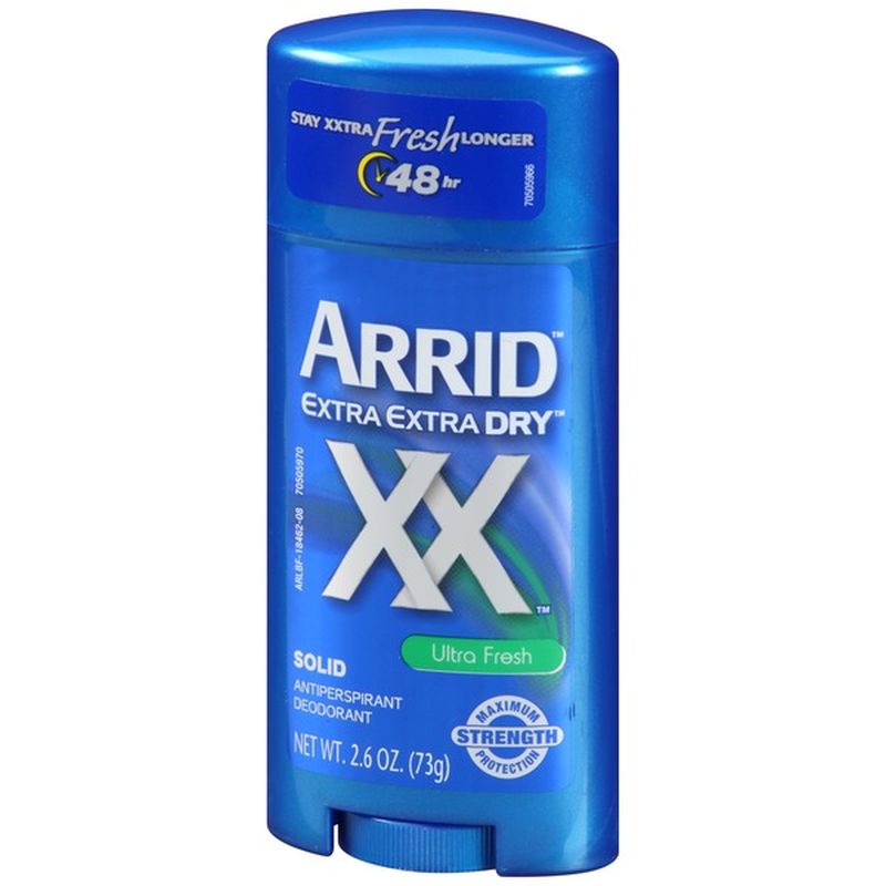 Arrid Xx Extra Extra Dry Solid Antiperspirant Deodorant, Ultra Fresh (2 ...
