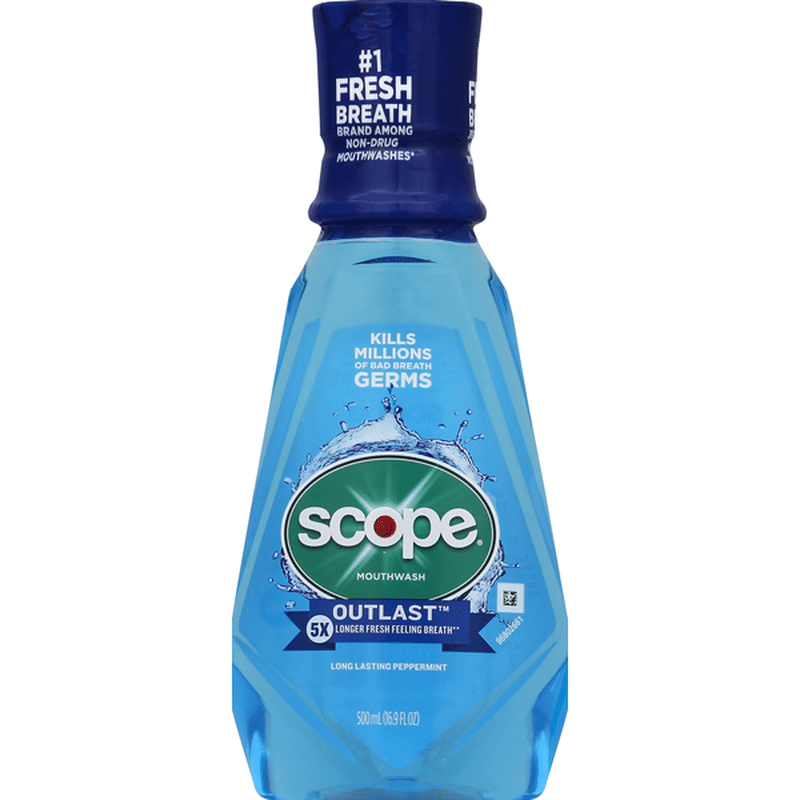 Scope Mouthwash, Long Lasting Peppermint (16.9 oz) - Instacart