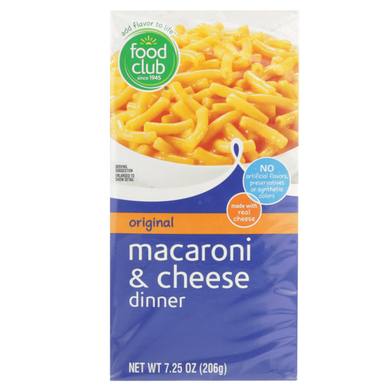 Food Club Original Macaroni & Cheese Dinner (36.25 oz) - Instacart