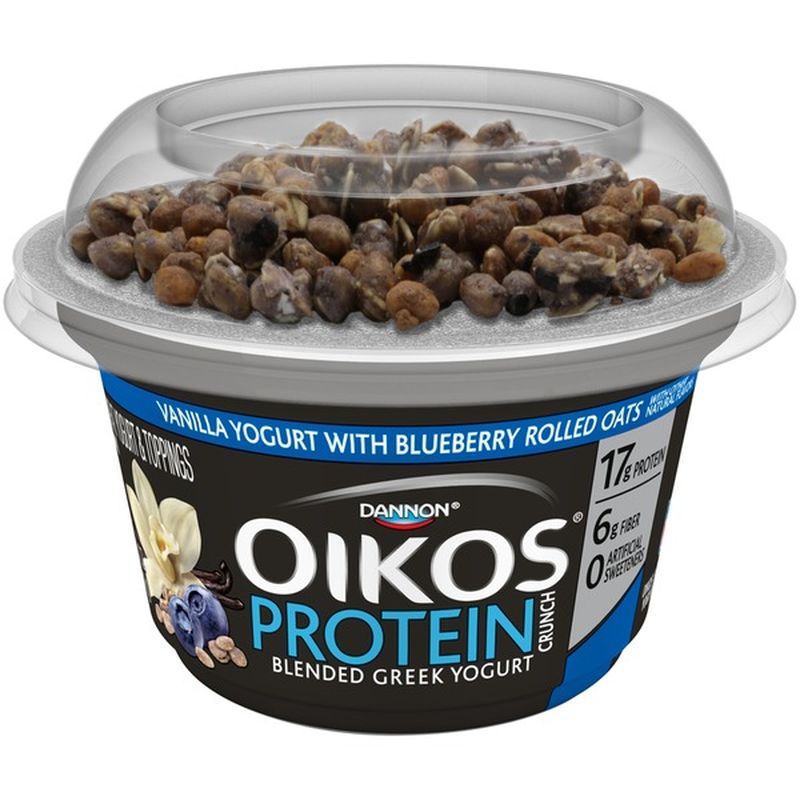 Oikos Protein Crunch Nonfat Vanilla Greek Yogurt 5 Oz Instacart