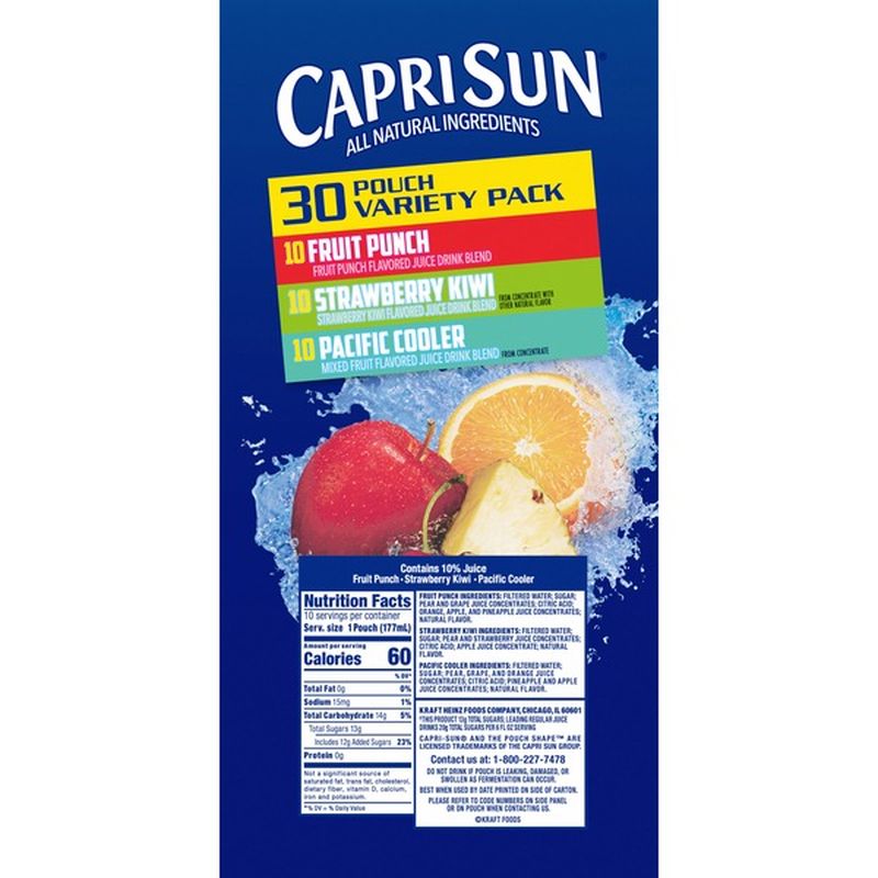 Capri Sun Fruit Punch, Strawberry Kiwi & Pacific Cooler Naturally ... Capri Sun Fruit Punch, Strawberry Kiwi & Pacific Cooler Naturally ...