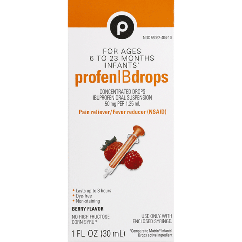 Publix Profen, B Drops, Berry Flavor, For Ages 6 to 23 Months Infants ...