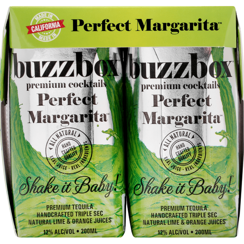 Buzzbox Premium Cocktails, Perfect Margarita, 4 Pack (4 each) - Instacart