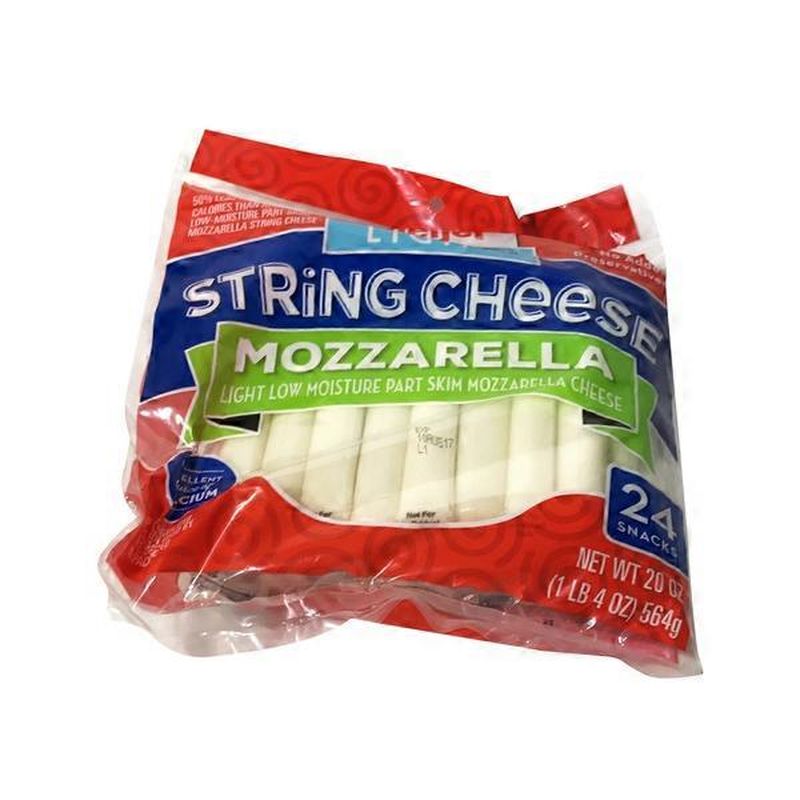 Meijer Light Mozzarella Low Moisture Part Skim String Cheese (24 ct ...