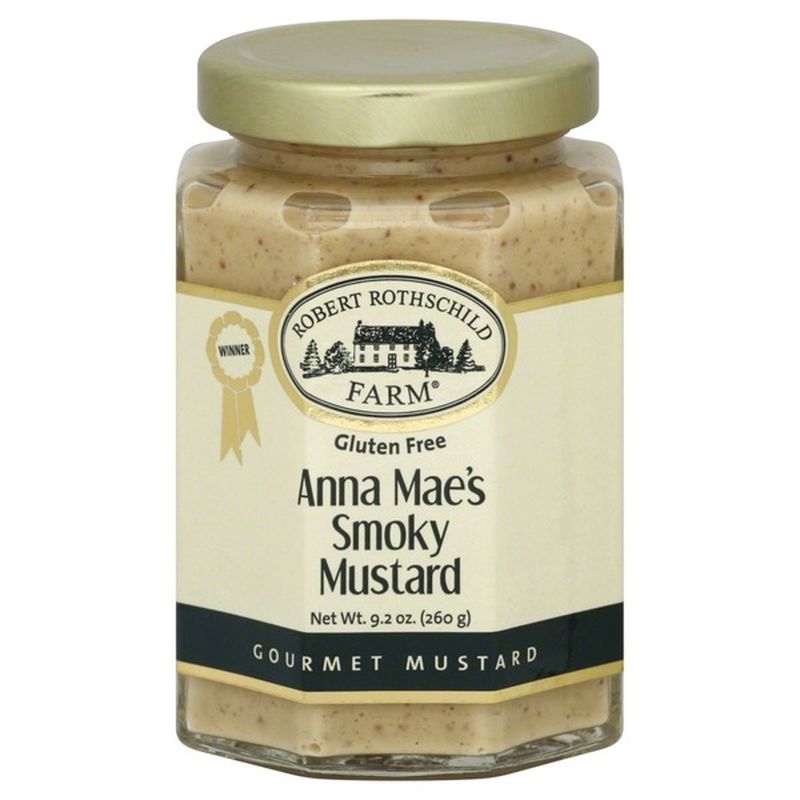 Robert Rothschild Farm Mustard, Gourmet, Anna Mae's Smoky (9.2 oz ...