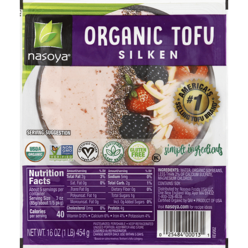 Nasoya Tofu, Organic, Silken (16 oz) - Instacart