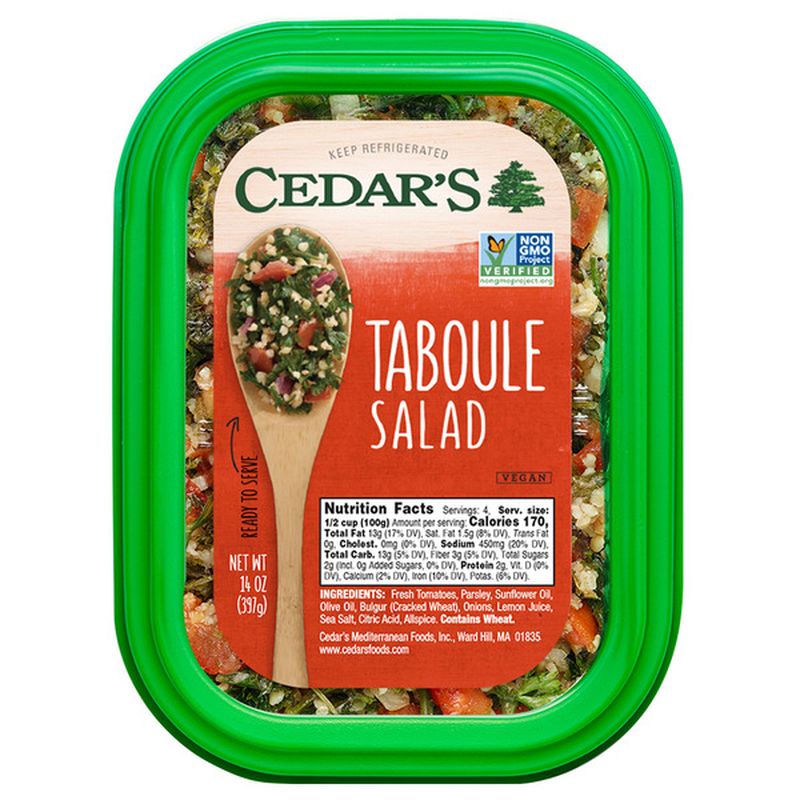 Cedar's Foods Taboule Salad (14 oz) - Instacart
