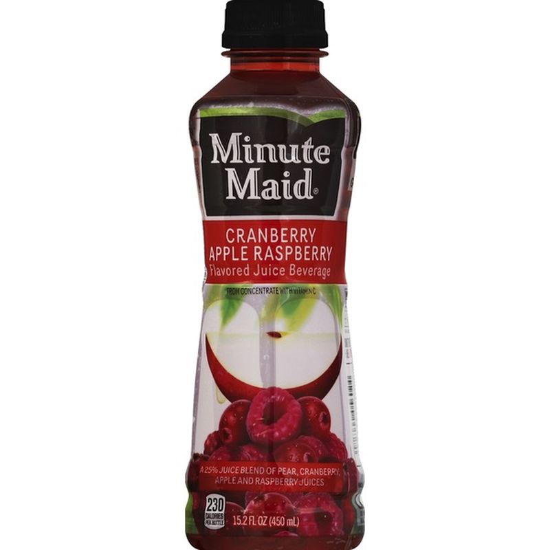 Minute Maid Juice Beverage, Cranberry Apple Raspberry Flavored (15.2 oz ...