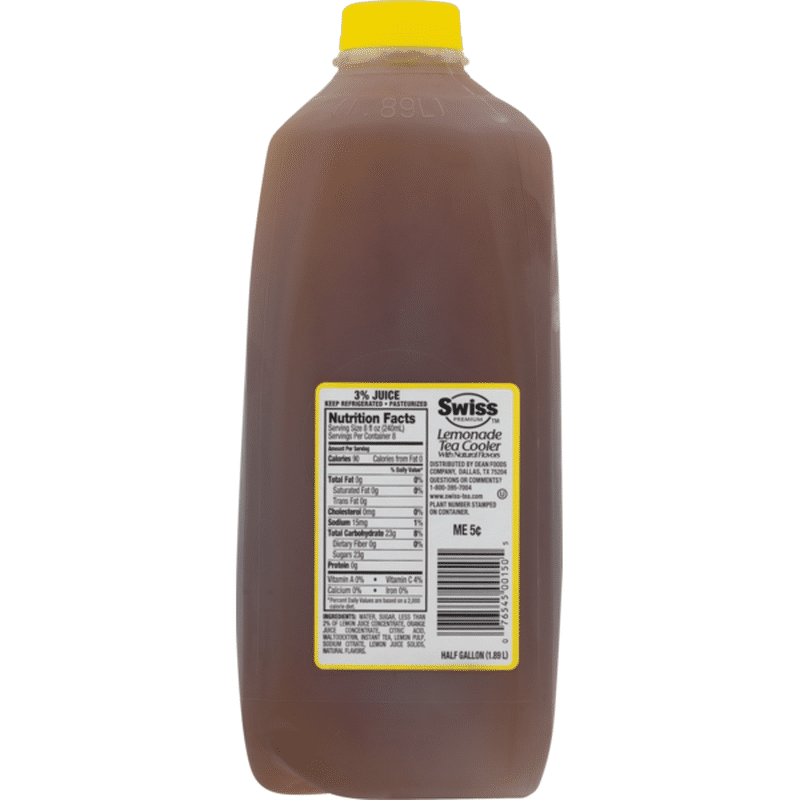 Swiss Premium Lemonade Tea Cooler (64 oz) - Instacart