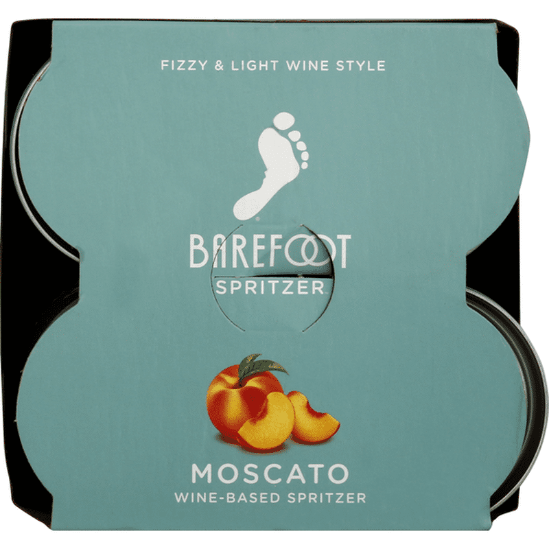 Barefoot Moscato White Wine 4 Single Serve Cans (250 ml) - Instacart