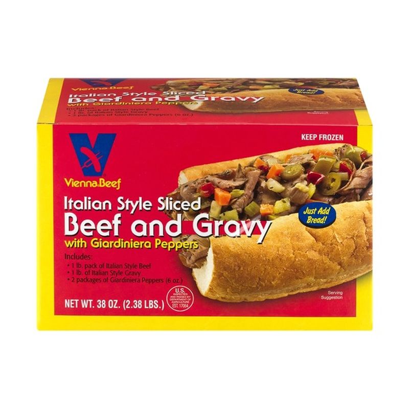 Vienna Beef Italian Style Sliced Beef And Gravy With Giardiniera ...